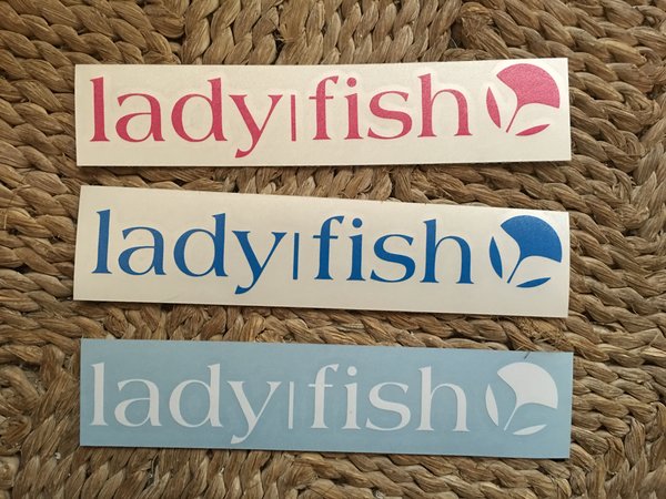 Ladyfish Die-cut Decal - Long Logo | Women's Fishing shirts | Ladies ...